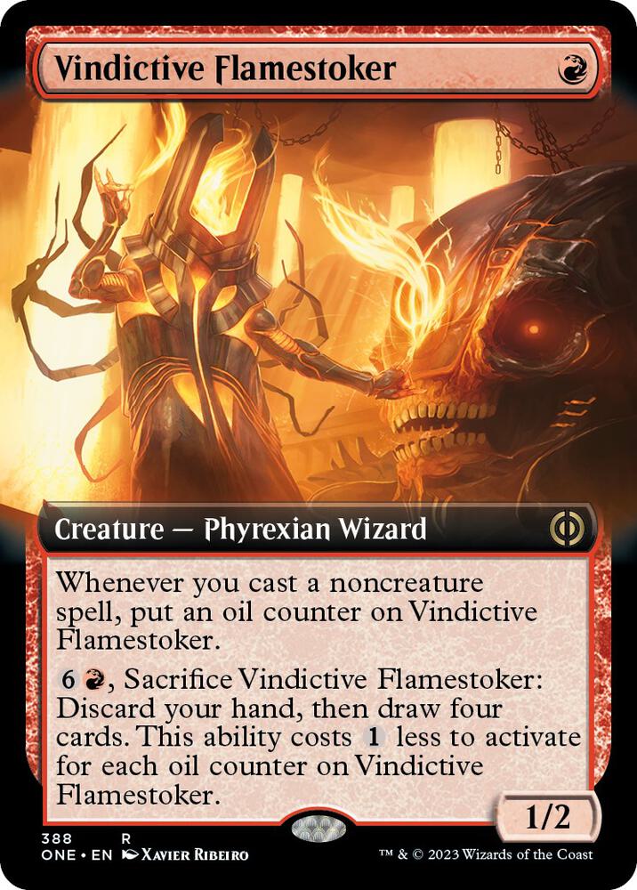 Vindictive Flamestoker (Extended Art) - Phyrexia: All Will Be One ...