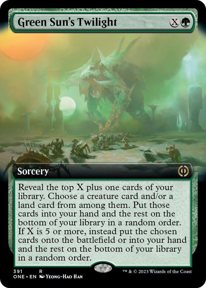 Green Sun's Twilight (Extended Art) - Phyrexia: All Will Be One - Magic ...