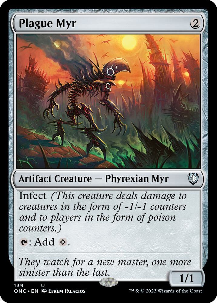 Plague Myr - Commander: Phyrexia: All Will Be One - Magic: The ...