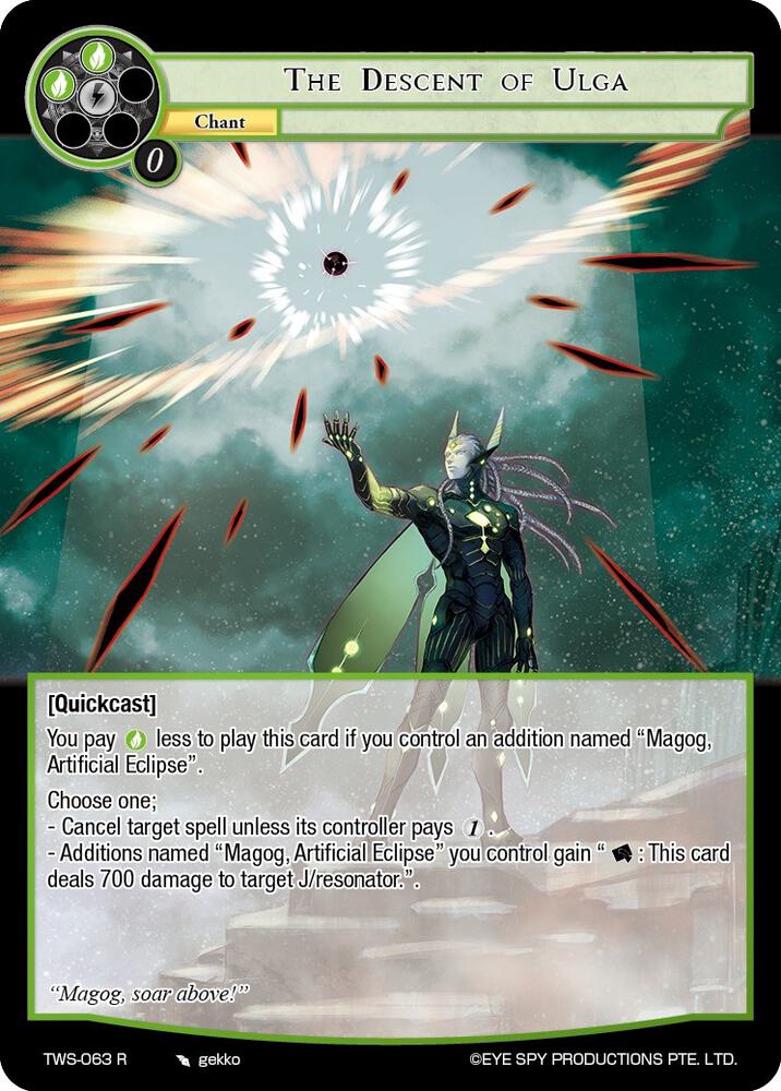 The Descent of Ulga - The War of the Suns - Force of Will - TCGplayer.com