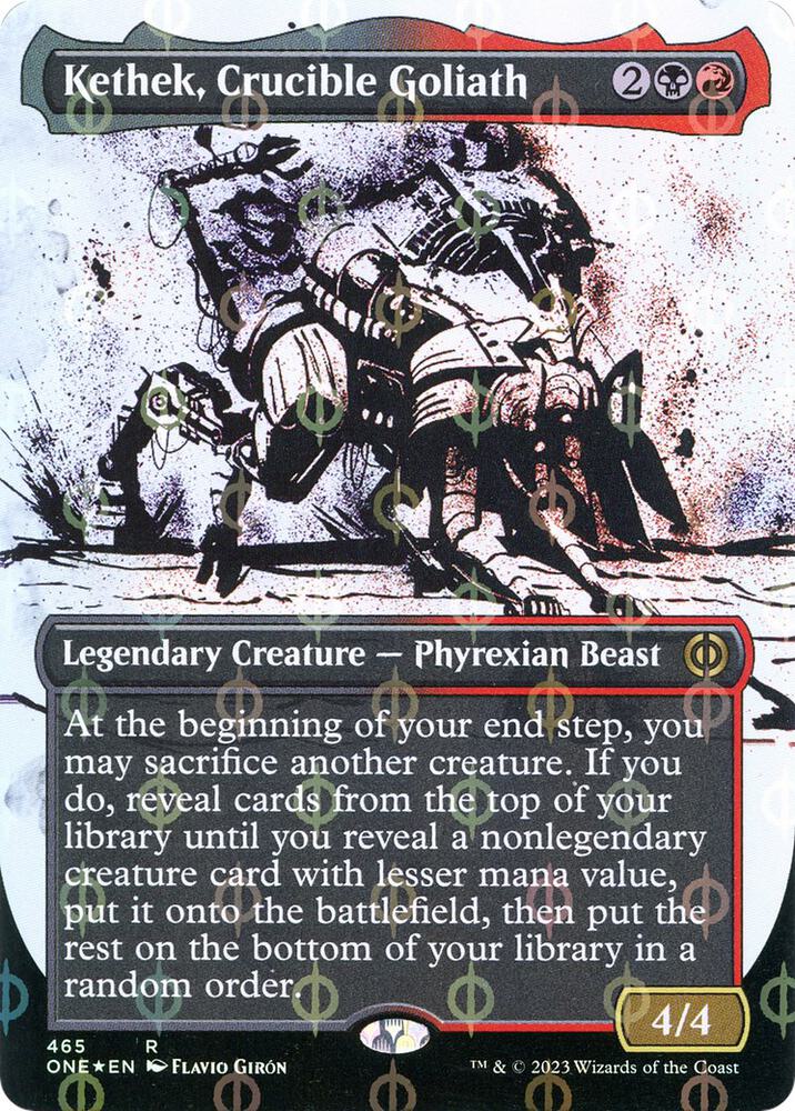 Kethek, Crucible Goliath (Showcase) (Step-and-Compleat Foil) - Phyrexia ...