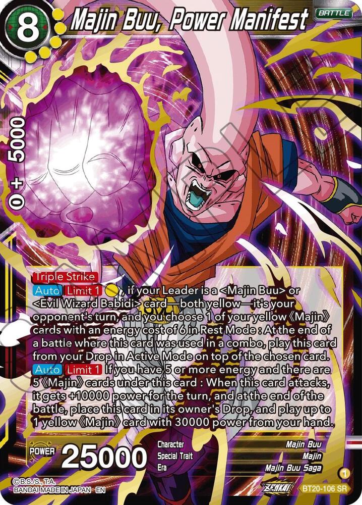 Majin Buu, Power Manifest - Power Absorbed - Dragon Ball Super: Masters - TCGplayer.com