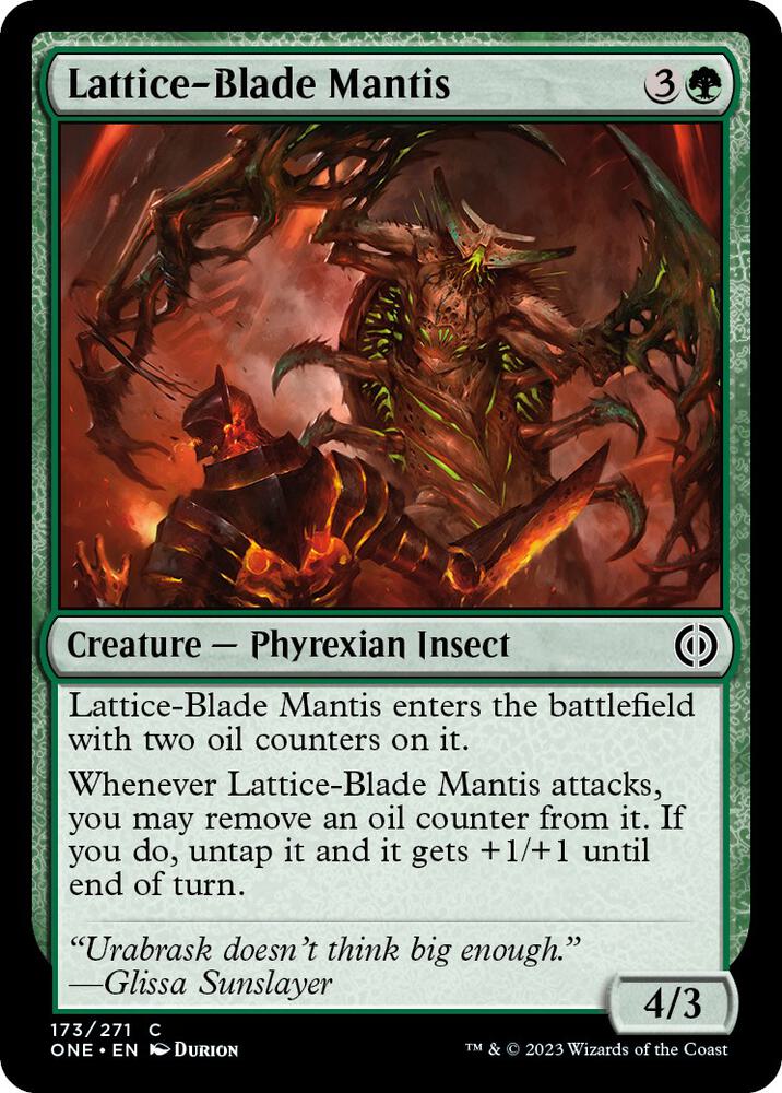 Lattice-Blade Mantis - Phyrexia: All Will Be One - Magic: The Gathering - TCGplayer.com