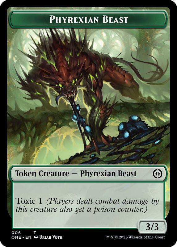 Phyrexian Beast Token - Phyrexia: All Will Be One - Magic: The ...