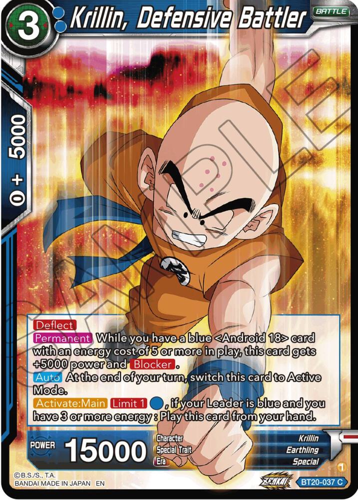 Krillin, Defensive Battler - Power Absorbed - Dragon Ball Super: Masters