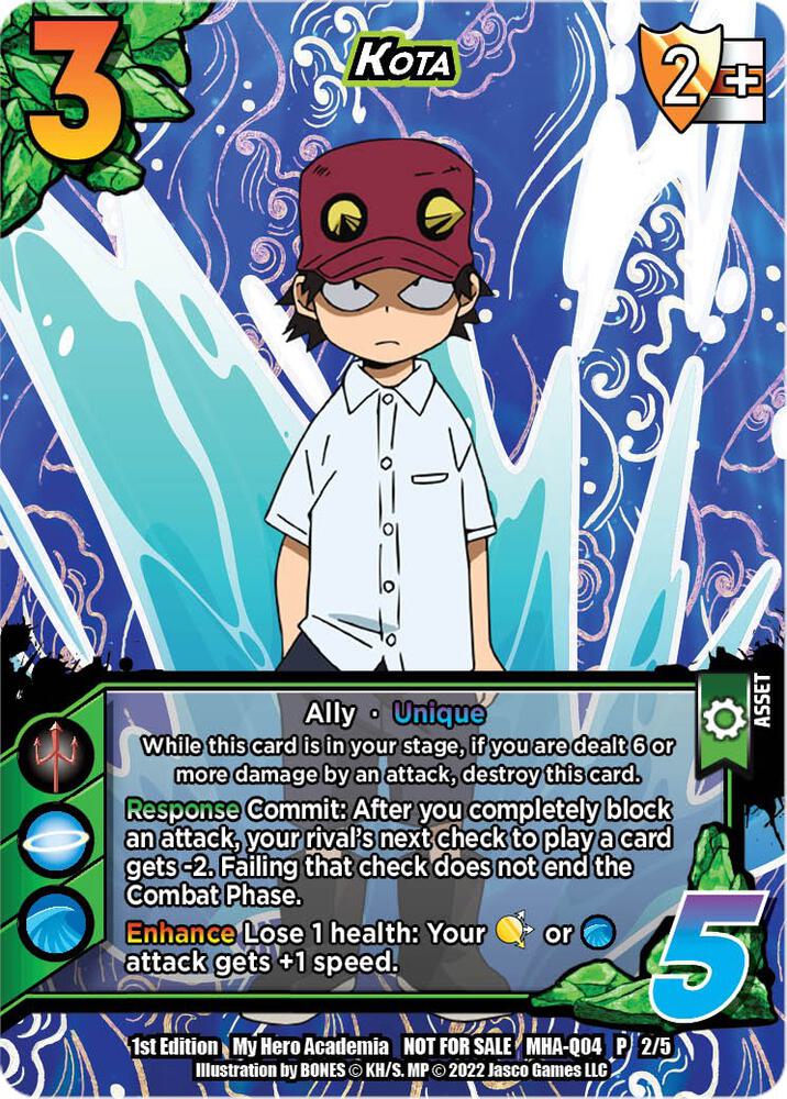 Kota (Quirk Pack 4) - UniVersus: My Hero Academia Promo Cards ...