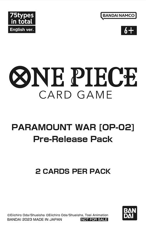 Paramount War - Pre-Release Pack - Paramount War Pre-Release Cards ...