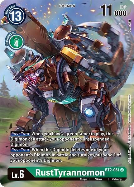 RustTyrannomon (Alternate Art) - Dimensional Phase - Digimon Card Game