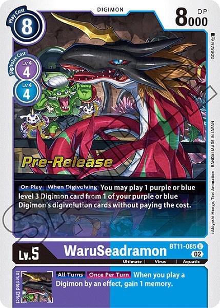 WaruSeadramon - Dimensional Phase Pre-Release Cards - Digimon Card Game ...