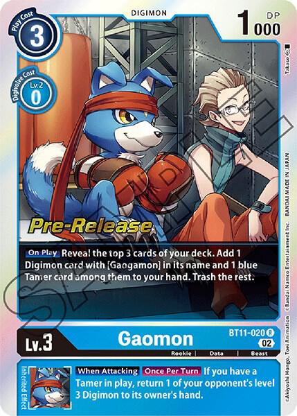 Gaomon - Dimensional Phase Pre-Release Cards - Digimon Card Game