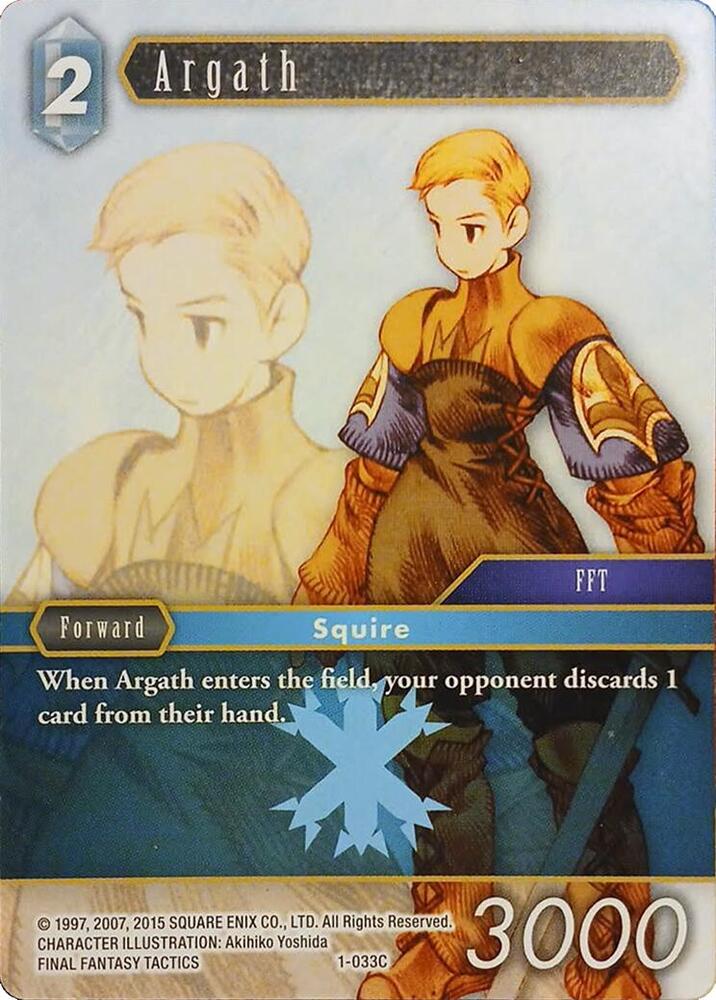 Argath - Deck Exclusive Cards - Final Fantasy TCG - TCGplayer.com