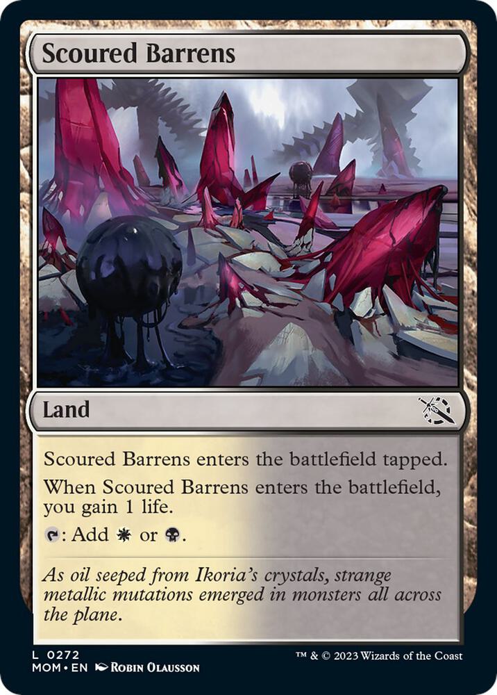 Scoured Barrens - March of the Machine - Magic: The Gathering ...