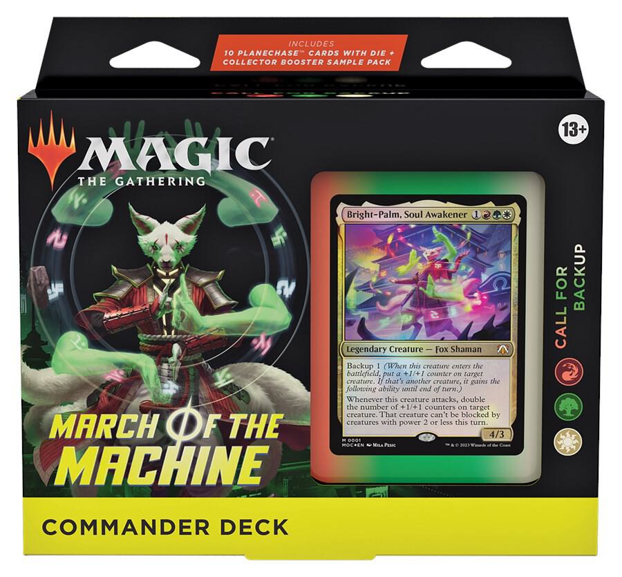 March of the Machine Commander Deck - Call For Backup - Commander ...