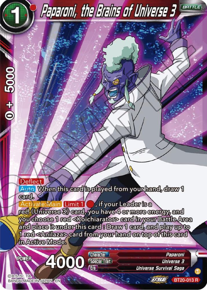 Paparoni, the Brains of Universe 3 - Power Absorbed - Dragon Ball Super ...