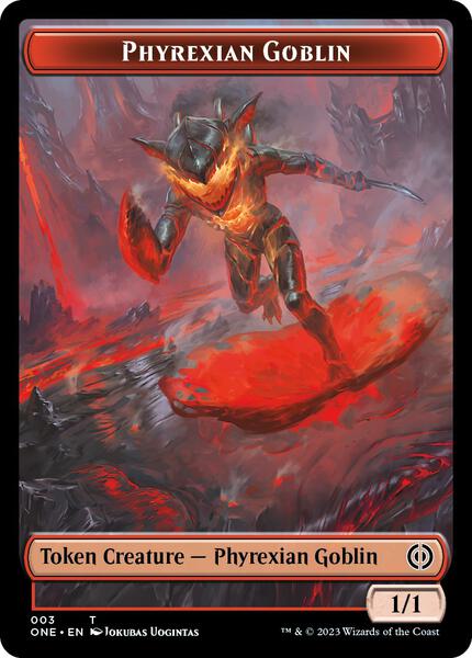 Phyrexian Goblin // Phyrexian Golem Double-Sided Token - Phyrexia: All ...