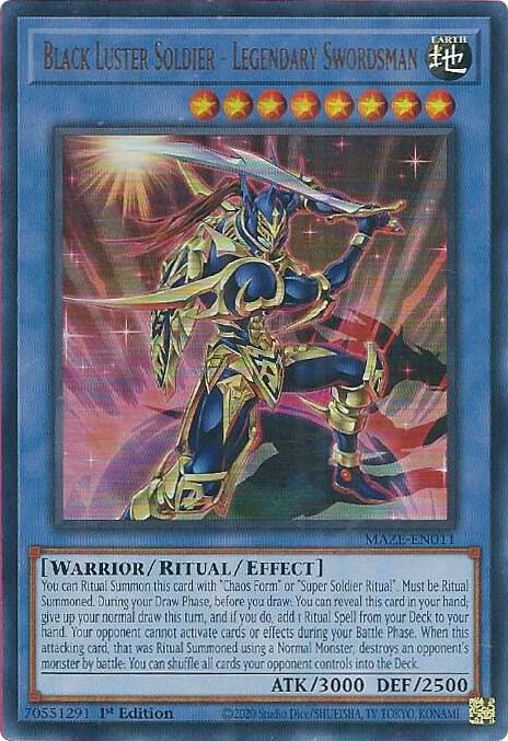 Black Luster Soldier - Legendary Swordsman - Maze of Memories - YuGiOh ...