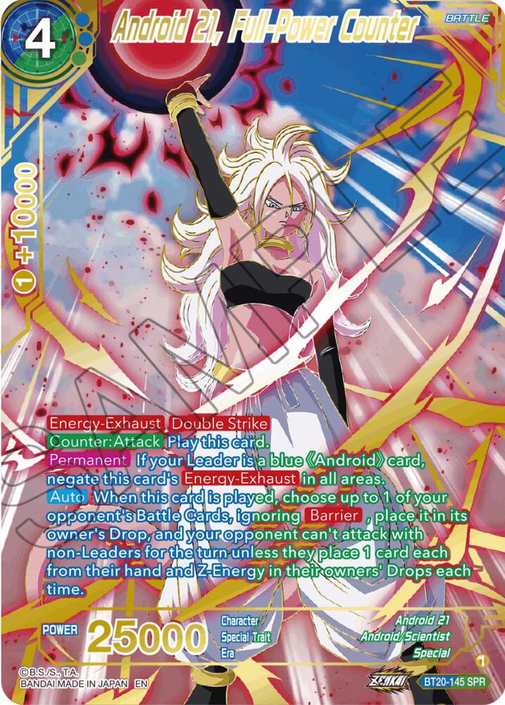 Android 21, Full-Power Counter (SPR) - Power Absorbed - Dragon Ball ...