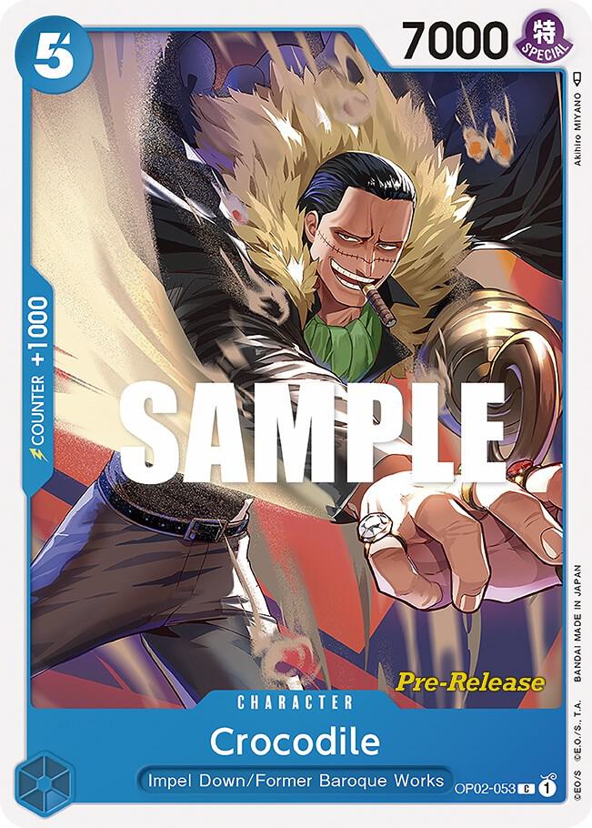 Crocodile - Paramount War Pre-Release Cards - One Piece Card Game ...