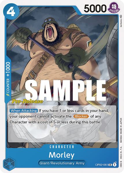 Morley - Paramount War Pre-Release Cards - One Piece Card Game ...