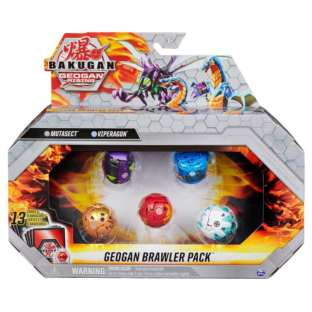 Bakugan Geogan Rising Brawler Pack - Darkus Mutasect Aquos Viperagon ...