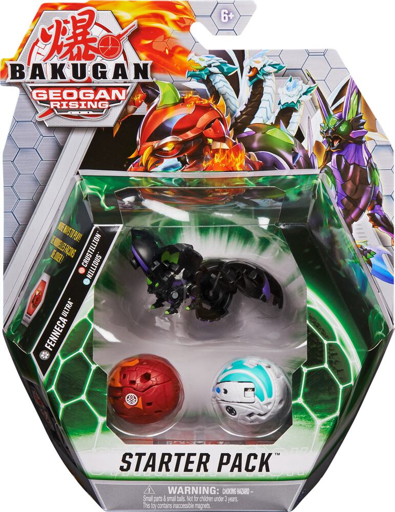 Bakugan Starter 3-Pack - Darkus Fenneca Ultra - Geogan Rising - Bakugan TCG