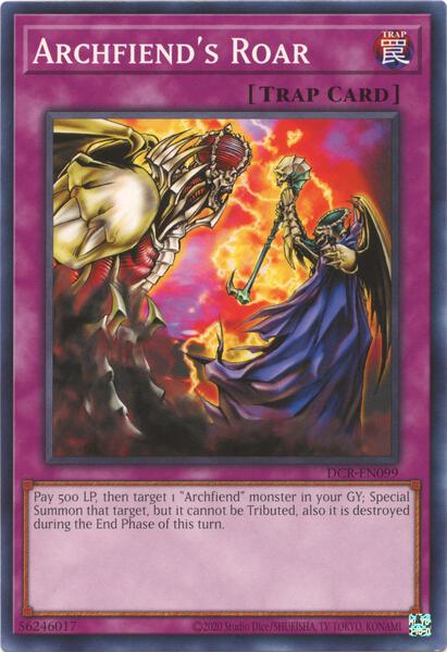 Archfiend's Roar - Dark Crisis (25th Anniversary Edition) - YuGiOh ...