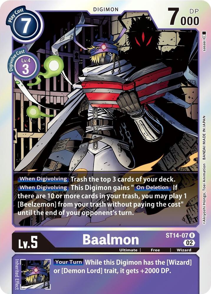 Wizardmon (Alternate Art) - Starter Deck 14: Beelzemon Advanced Deck ...