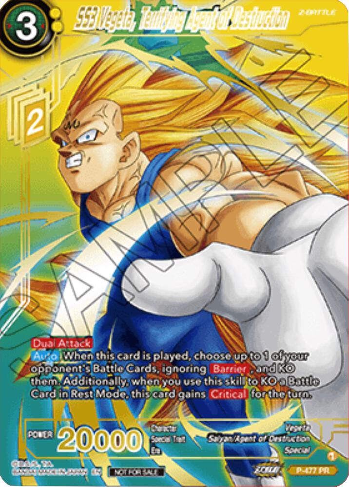 SS3 Vegeta, Terrifying Agent of Destruction (Gold-Stamped) - Tournament ...