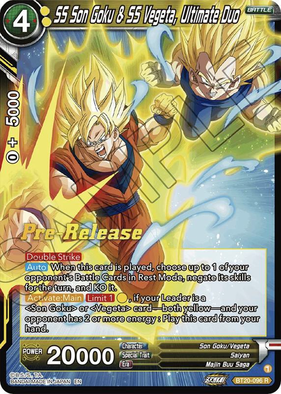 SS Son Goku & SS Vegeta, Ultimate Duo - Power Absorbed Pre-Release ...