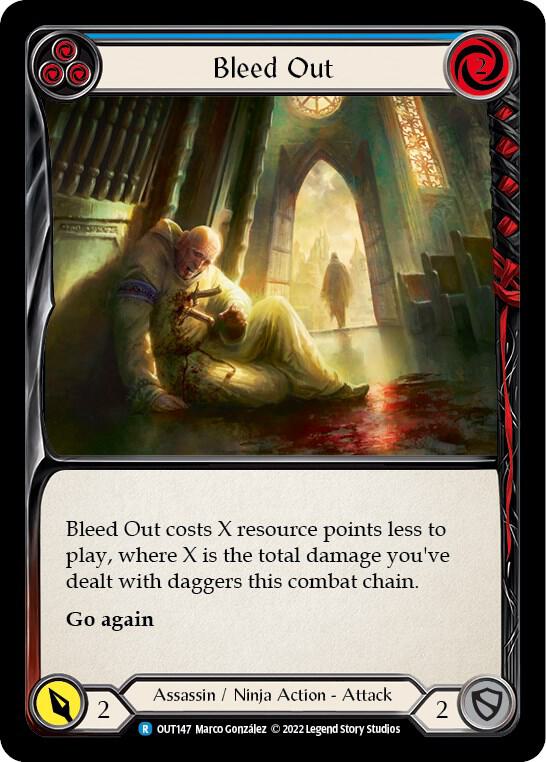 Bleed Out (Blue) - Outsiders - Flesh and Blood TCG - TCGplayer.com