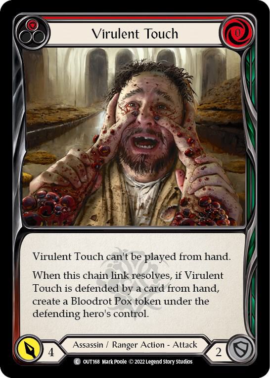 Virulent Touch (Red) - Outsiders - Flesh and Blood TCG - TCGplayer.com