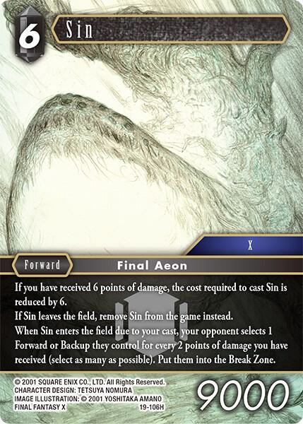 Sin - From Nightmares - Final Fantasy TCG - TCGplayer.com