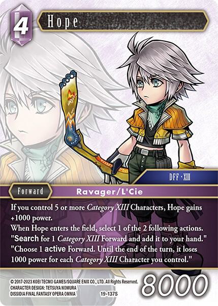 Hope - From Nightmares - Final Fantasy TCG - TCGplayer.com