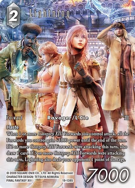 Lightning (19-138S) (Full Art) - From Nightmares - Final Fantasy TCG ...
