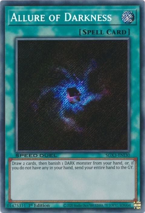 Allure of Darkness (Secret Rare) - Speed Duel GX: Duelists of Shadows - YuGiOh - TCGplayer.com