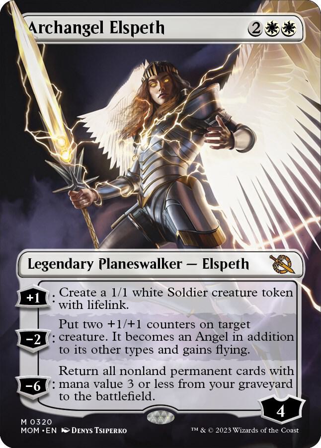 Archangel Elspeth (Borderless) - March of the Machine - Magic: The ...
