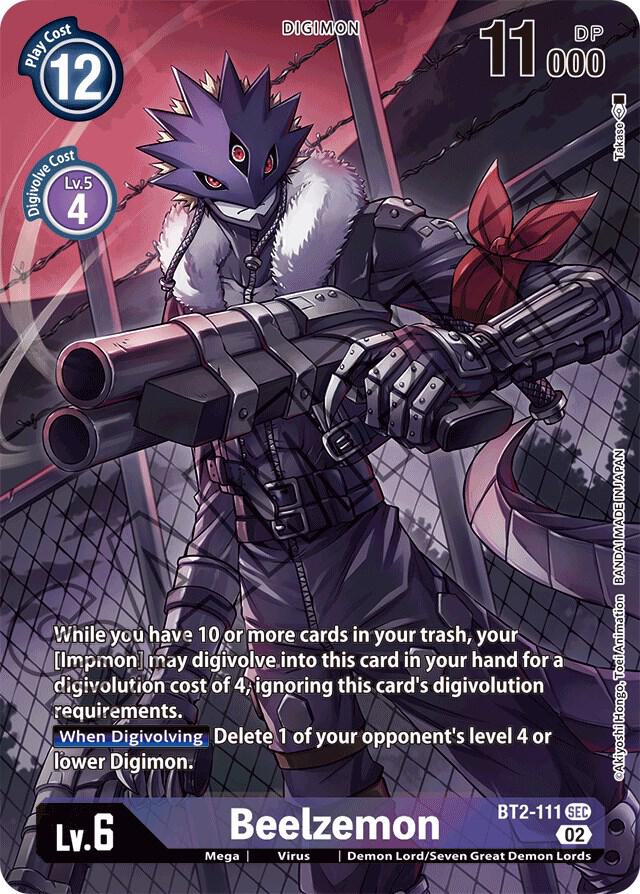 Beelzemon - BT2-111 (Alternate Art) - Starter Deck 14: Beelzemon ...