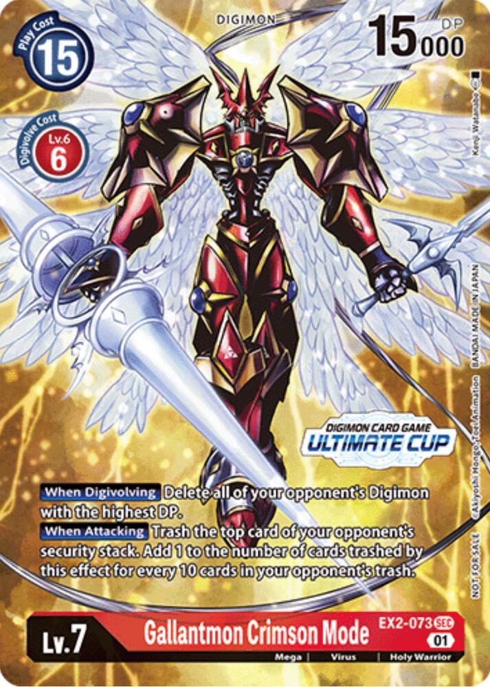 Gallantmon Crimson Mode (Ultimate Cup) - Digital Hazard - Digimon Card Game - TCGplayer.com