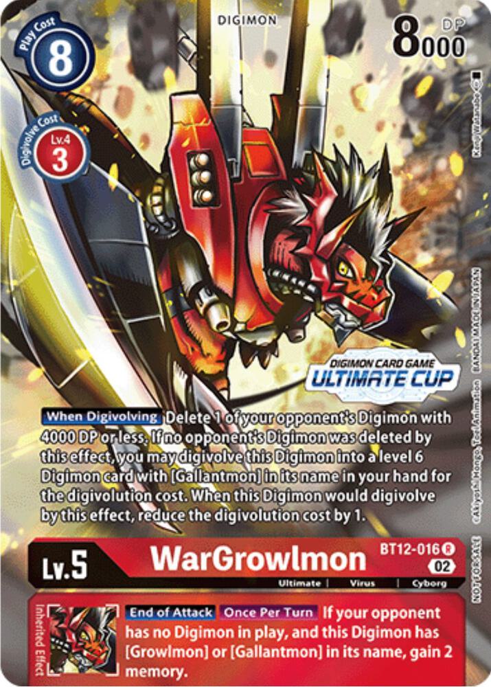 WarGrowlmon (Ultimate Cup) - Across Time - Digimon Card Game - TCGplayer.com