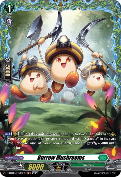 Burrow Mushrooms (FR) - D-BT09: Dragontree Invasion - Cardfight Vanguard - TCGplayer.com