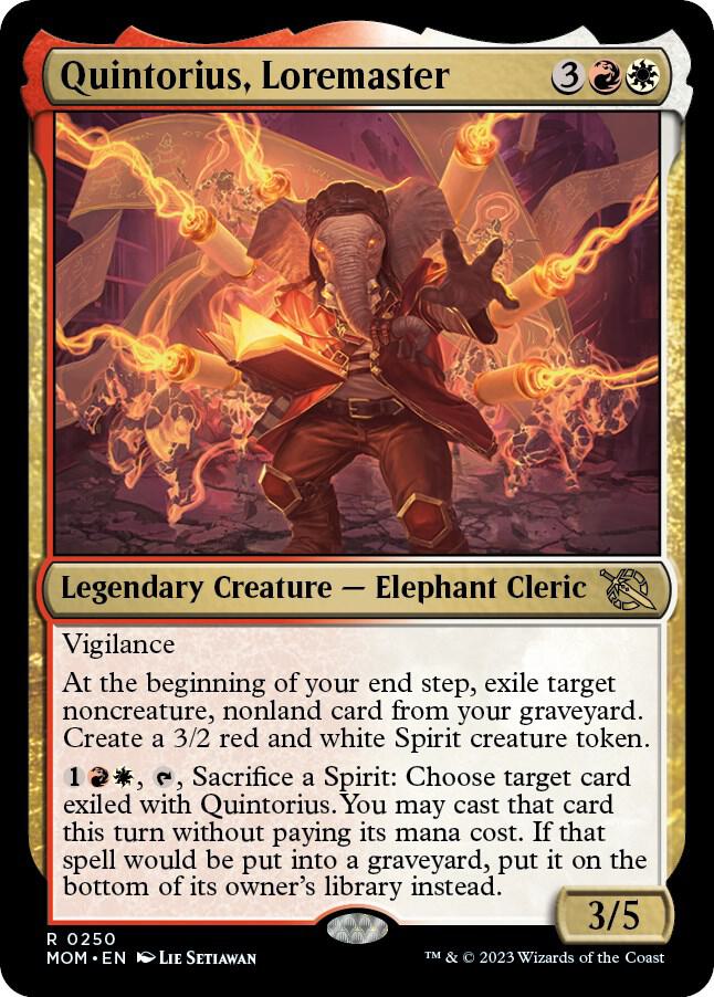 Quintorius, Loremaster - March of the Machine - Magic: The Gathering ...