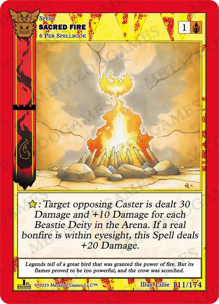 Sacred Fire - Native: First Edition - MetaZoo - TCGplayer.com