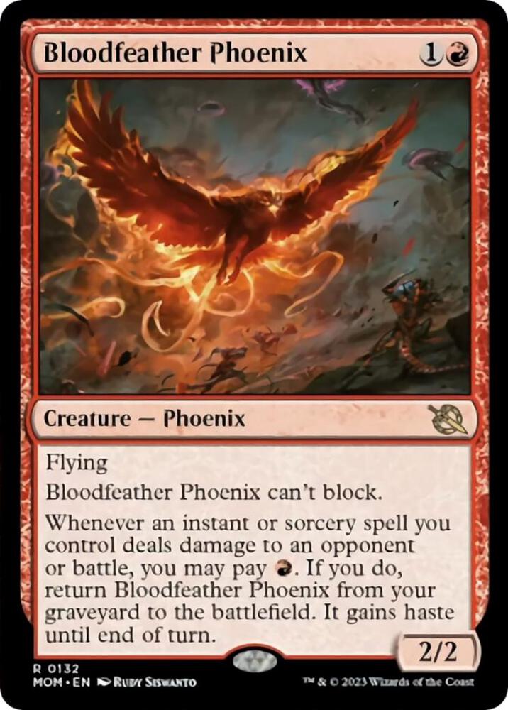 Bloodfeather Phoenix - March of the Machine - Magic: The Gathering ...