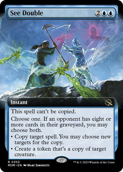 See Double (Extended Art) - March of the Machine - Magic: The Gathering ...