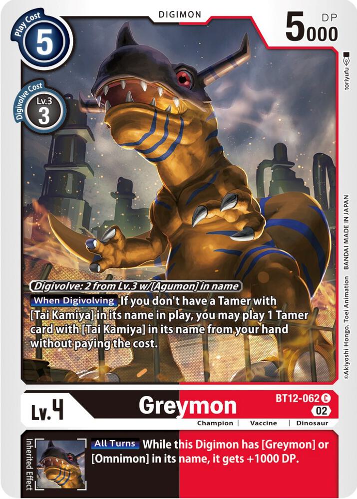 Greymon - Across Time - Digimon Card Game - TCGplayer.com