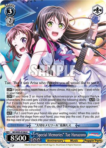 "Special Memories" Tae Hanazono - BanG Dream! Girls Band Party! 5th ...