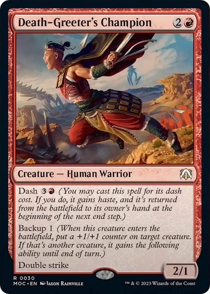 Death-Greeter's Champion - Commander: March of the Machine - Magic: The ...