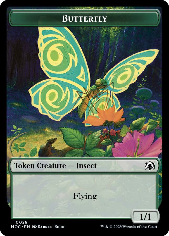 Butterfly // City's Blessing Double-sided Token - Commander: March of the Machine - Magic: The ...