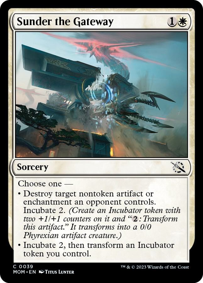 Sunder the Gateway - March of the Machine - Magic: The Gathering ...