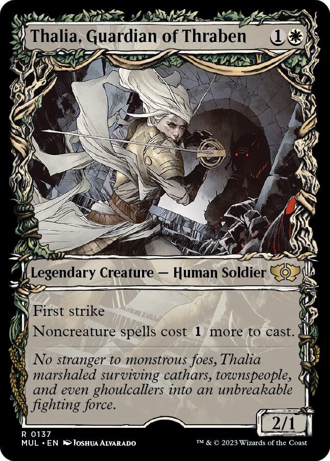 Thalia, Guardian of Thraben (Halo Foil) - March of the Machine ...